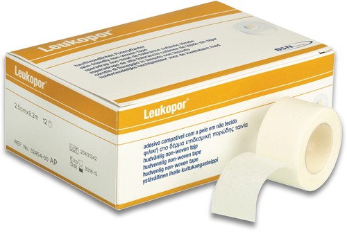 Leukopor Tape 2,5 cm - Zwachtels en verband - Praktijkbenodigdheden ...